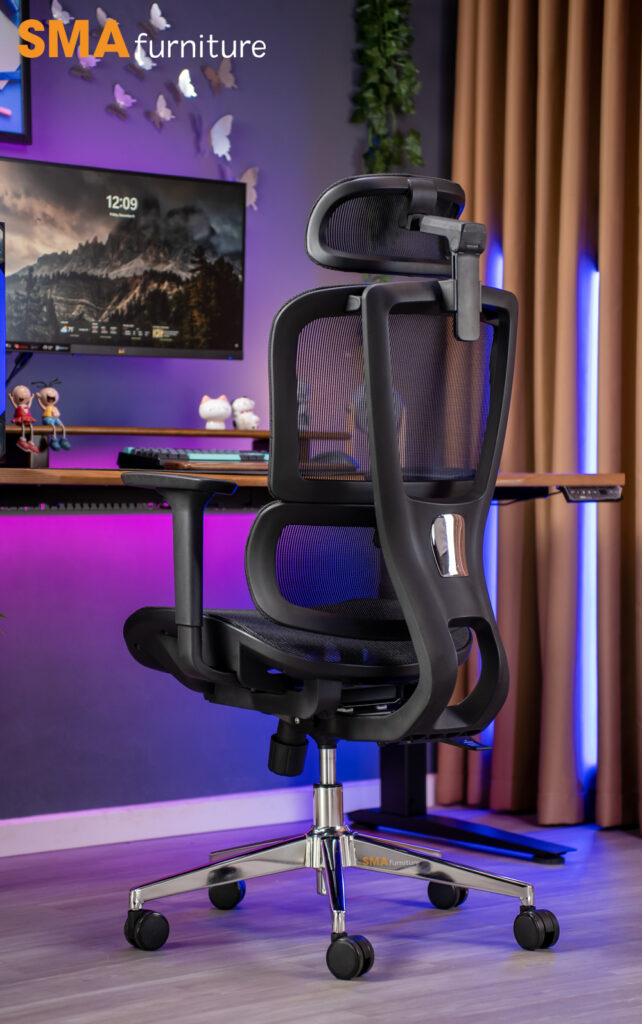[2 Triệu] Ghế công thái học SMA Lumbar Basic, bảo hành 3 năm